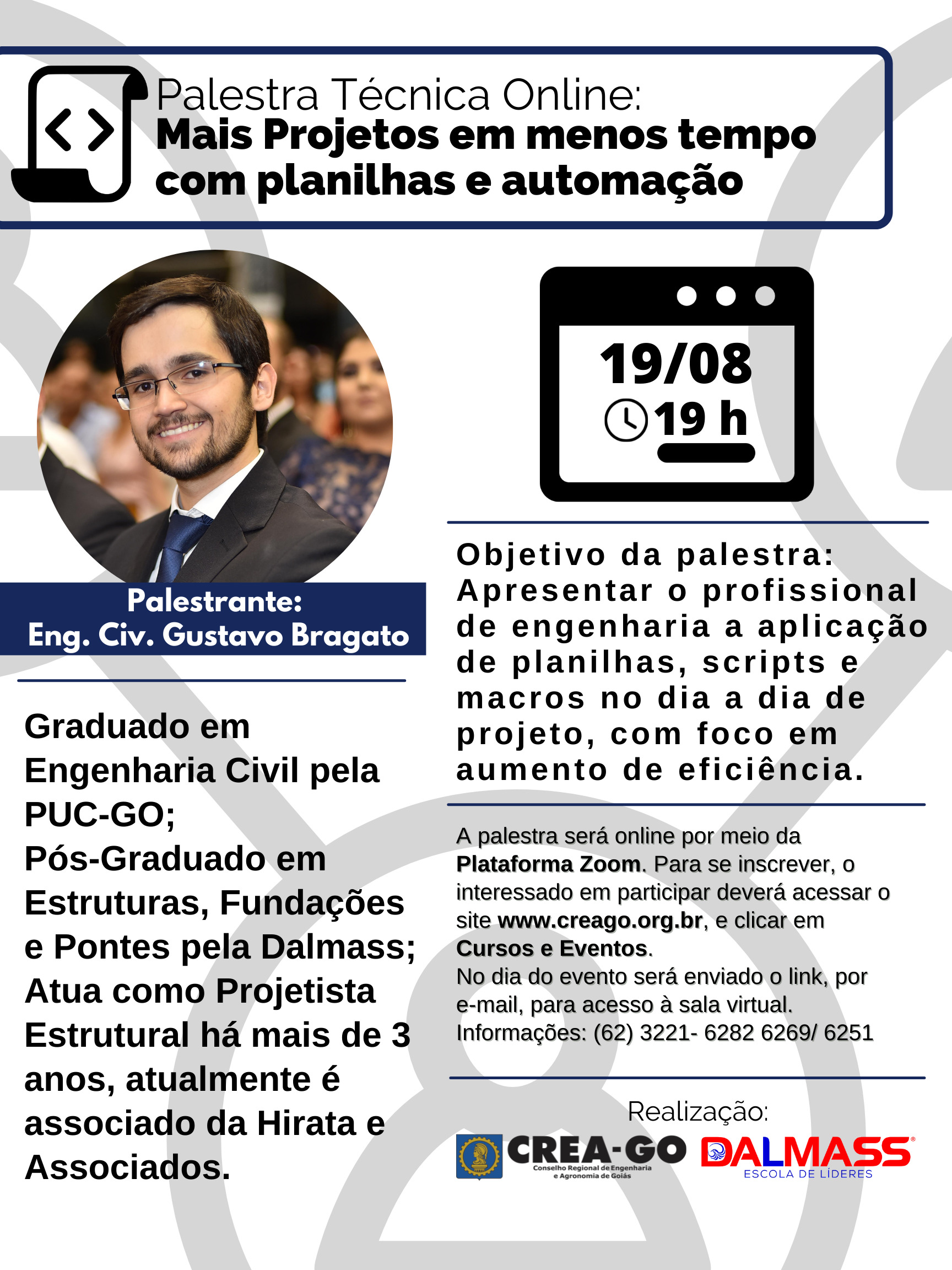 CREA - GO Mais Capacitação | MAIS PROJETOS EM MENOS TEMPO COM PLANILHAS ...